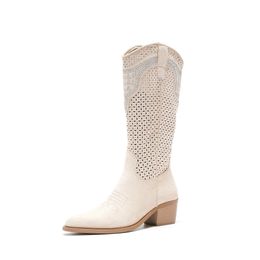 Salinyang Cowboy Boots female size 40 Ecru
