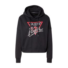 GUESS Sweatshirt female size L Grenadine / Black / Silver / White