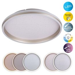 LIGHT & MORE LED Deckenleuchte &raquo;Meteor&laquo; LED-Modul 1 Stk. warmwei&szlig; - kaltwei&szlig; Dimmbar per Fernbedienung, CCT, Memory, Nachlicht, Timer, Sterneffekt 