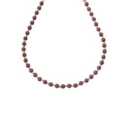 Firetti Damen Collier &raquo;Schmuck Geschenk Gold 585, Halsschmuck Halskette Goldkette&laquo; mit Granat gold Gelbgold 585, L: 45 B: 6mm