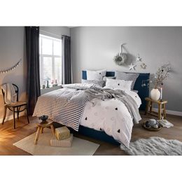OTTO home Wendebettw&auml;sche &raquo;JULIE&laquo; 2 Bettw&auml;sche mit Tannenb&auml;umen, Baumwolle, Winter, ab 135x200 Flanell, Obermaterial: 100% Baumwolle B/L: 135cm x 