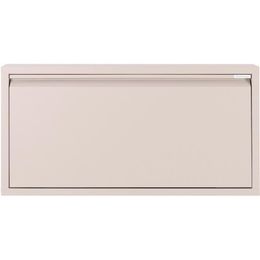 SPINDER DESIGN Schuhschrank Metall, Breite 75 cm, Tiefe 12,5 cm grau Metall B/H/T: 75cm x 37,5cm x 13cm, T&uuml;ren: 2 Stk.