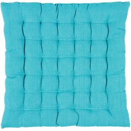Pad Sitzkissen &raquo;RISOTTO&laquo; Made in Europe, 1 St&uuml;ck blau Baumwolle B/L: 40cm x 40cm, 1 Stk.