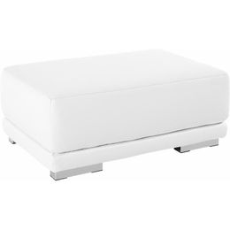 Sit & More sit&more Polsterhocker &raquo;Coria&laquo; wei&szlig; Luxus-Microfaser ALTARA NUBUCK (100% Polyester);Kunstleder SOFTLUX ;Struktur ( 100% Polyester);Struktur fein ( 90%