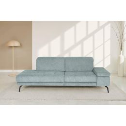 Die PlanBar Recamiere &raquo;MP-IN20126 mit Federkern-Polsterung&laquo; mit Kopfteilverstellung, wahlweise mit Drehsitz-Funktion grau 100% Polyester B/H/T: 230cm 