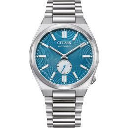 Citizen Herren Automatikuhr &raquo;Tsuyosa&laquo; Armbanduhr, Mechanische Uhr, Herrenuhr, Damenuhr, Edelstahlarmband silber Einheitsgr&ouml;&szlig;e