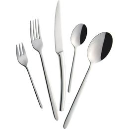 Mulex Besteck-Set &raquo;Pasadena&laquo; lang und schlank mit flie&szlig;enden &Uuml;berg&auml;ngen silber Chromnickelstahl 18/10 30 Stk.