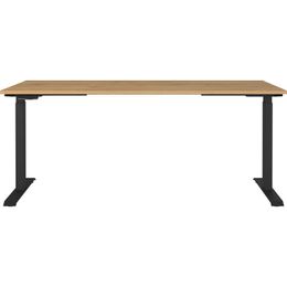 Germania Schreibtisch &raquo;GW-Agenda elektrisch h&ouml;henverstellbar (72-120 cm)&laquo; mit Memory-Funktion & USB-Ladestation, verschiedenen Breiten schwarz B/H/T: 