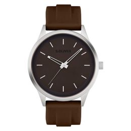 s.Oliver Herren s.Oliver Quarzuhr &raquo;Sport Silicone&laquo; Armbanduhr, Herrenuhr, Silikonarmband, analog Einheitsgr&ouml;&szlig;e