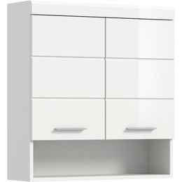 Welltime H&auml;ngeschrank &raquo;SIENA, Breite 74cm, 2 T&uuml;ren, 1 offenes F&auml;cher, MDF-Front&laquo; TOPSELLER!, in verschiedenen Farben erh&auml;ltlich, Badm&ouml;bel, Badschrank,