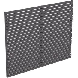 Skan Holz Carport-Seitenwand &raquo;Rhombus&laquo; grau Holzwerkstoff B/H/T: 230cm x 160cm