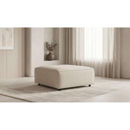 OTTO home Polsterhocker &raquo;Jorrena, extra weicher Chenille-Stoff&laquo; Praktische Erg&auml;nzung, 105x105 cm, mit Wellenunterfederung 100% polyester B/H/T: 105cm 