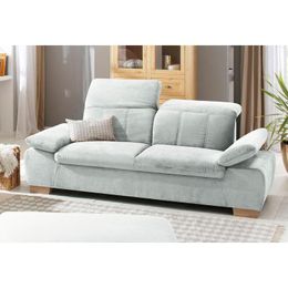 Home Affaire 2-Sitzer &raquo;Bergamo Multifunktions-Sofa, bequem und komfortabel&laquo; mit Armlehn-und R&uuml;ckenfunktion, Federkern silber Chenille 100% Polyester;