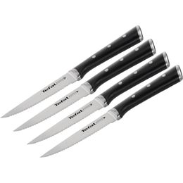 Tefal Steakbesteck &raquo;K232S4 Ice Force&laquo; 11cm, Spezialmesser, langfristige Leistung, Made in Germany schwarz Edelstahl 4 Stk.