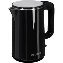 Exquisit Wasserkocher &raquo;WK 6103 swi&laquo; 1,5 l 2200 W schwarz Einheitsgr&ouml;&szlig;e Wasserkocher