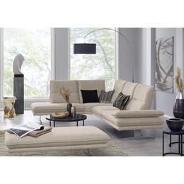 W.Schillig Ecksofa &raquo;broadway, Designsofa, mit tollem Sitzkomfort, L-Form&laquo; Sitztiefenverstellung, Kopfteil- & Seitenteilverstellung, Breite 284cm braun