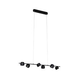 Paulmann LED Pendelleuchte &raquo;Puric Pane 6x4,5W Anthrazit/Schwarz 230V Metall/Kunststoff&laquo; 1 Stk. Warmwei&szlig; 3-step-dimmbar schwarz 6, H: 150cm, 1 Stk.