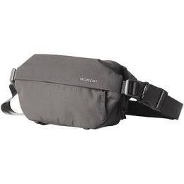MOMENT Schultertasche &raquo;Everything Sling 2L&laquo; grau Canvas, Canvas, Microfaser, Nylon, Polyurethan (PU) Umgekehrte Spiralrei&szlig;verschl&uuml;sse sch&uuml;tzen die 