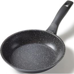 Stoneline Bratpfanne Aluminiumguss kratzfeste Stoneline -Antihaftbeschichtung, Induktion grau &Oslash; 20cm + H&ouml;he 4,1cm