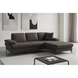 Sit & More sit&more Ecksofa &raquo;Morris Jubi, Recamiere, Breite 247 cm&laquo; mit Armteilfunktion,, wahlweise mit Schlaffunktion B/H/T: 247cm x 83cm x 171cm, NaturLEDER 