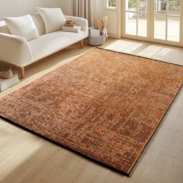 Ayyildiz Teppiche Teppich &raquo;SPACE 1900, auch als L&auml;ufer&laquo; rechteckig 7 mm H&ouml;he L&auml;ufer, Kurzflor, Boho, Vintage, Wohnzimmer rosa Chenille B : 200cm 1 Stk., 7mm, L: 290cm