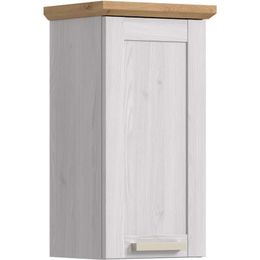 Welltime H&auml;ngeschrank &raquo;COSENZA, Breite 39cm, 1 T&uuml;r, 1 Einlegeboden, 2 F&auml;cher&laquo; in Landhausoptik, mit weiteren Artikel der Serie kombinierbar, 1 Stk. 