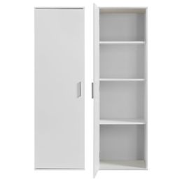 Procontour Mehrzweckschrank &raquo;Schrank Clara&laquo; wei&szlig;, B/H/T: 50cm x 167cm x 52cm, T&uuml;ren: 1 Stk., Basisausf&uuml;hrung