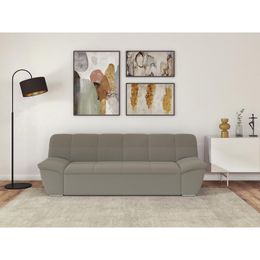 DOMO collection 3-Sitzer &raquo;SPLASH Breite 232 cm, moderne Sitz- und R&uuml;ckensteppung, komfortabel&laquo; flache Armlehnen zum Entspannen braun 100% Polyester B/