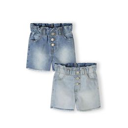 Minoti Shorts M&auml;dchen Gr&ouml;&szlig;e 128/134 blue denim / hellblau