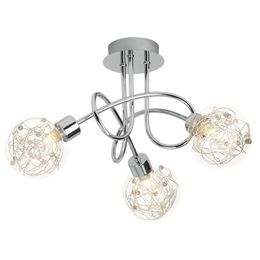 Brilliant Deckenleuchte &raquo;Joya&laquo; G9 1 Stk. Deckenlampe 3flg chrom grau 3, &Oslash; 43cm H: 20,5cm, 1 Stk.