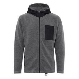 Indicode Jeans Fleecejacke 'Wilmot' Herren Gr&ouml;&szlig;e M dunkelgrau / schwarz