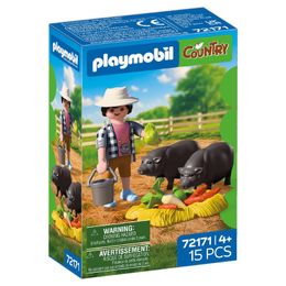 Playmobil Konstruktions-Spielset &raquo;Landwirt mit H&auml;ngebauchschwein (72171), Country&laquo; Einheitsgr&ouml;&szlig;e Konstruktions-Spielset