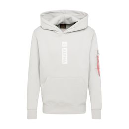 Alpha Industries Sweatshirt Herren Gr&ouml;&szlig;e L hellgrau / wei&szlig;