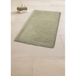 Kleine Wolke Badematte &raquo;Net, Badvorleger, Badezimmer Teppich&laquo; H&ouml;he 17 mm rutschhemmend beschichtet fu&szlig;bodenheizungsgeeignet Badteppich, Uni Farben, rutschhhemmend 