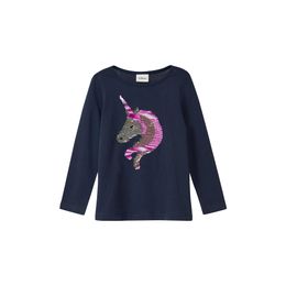 s.Oliver Shirt girl size 104/110 Navy / Rose / Silver