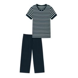 Schiesser Pyjama ' Casual Essentials ' Damen Gr&ouml;&szlig;e M nachtblau Sommerkleid