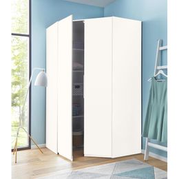 wimex Eckkleiderschrank &raquo;Level by fresh to go&laquo; wei&szlig; B/H/T: 236cm