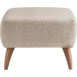 Home Affaire Polsterhocker &raquo;Lazio modern und bequem, schmale Armlehnen, tolle Detailverarbeitung&laquo; zwei verschiedene Fu&szlig;farben w&auml;hlbar beige 100% 