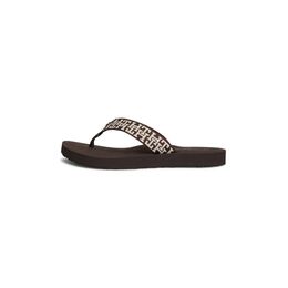 TOMMY HILFIGER T-Bar Sandals female size 36 Chocolate / White