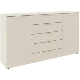 Rauch Schubkastenkommode &raquo;Flipp Schubladenkommode W&auml;scheschrank Schrank&laquo; Breite 160/180 cm mit 4 Einlegeb&ouml;den, 2-t&uuml;rig mit 5 Schubladen und Soft-Close