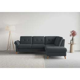 Sit & More sit&more Ecksofa &raquo;G&ouml;teborg&laquo; inkl. Sitztiefenverstellung, wahlweise mit Bettfunktion & Bettkasten grau B/H/T: 250cm x 90cm x 226cm, Luxus-Microfaser 
