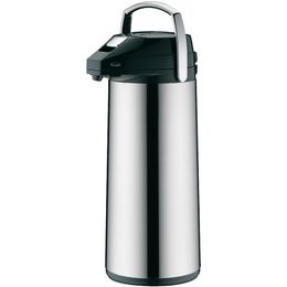 Alfi Pump-Isolierkanne 3 l Edelstahl, mit Glaseinsatz silber Metall 3 l