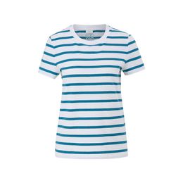 s.Oliver BLACK LABEL T-Shirt Damen Gr&ouml;&szlig;e XS blau / wei&szlig;