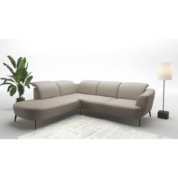 Sit & More sit&more Ecksofa &raquo;Zoe&laquo; ink.Sitztiefenverstellung, wahlweise mit Kopfteilverstellung grau 95% Polyester, 5% Polyamid B/H/T: 300cm x 87cm x 267cm, 