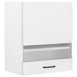 Optifit Glash&auml;ngeschrank &raquo;Elga&laquo; mit Soft-Close-Funktion und Metallgriff, Breite 60 cm wei&szlig; Holzwerkstoff wei&szlig;, B/H/T: 60cm x 70,4cm x 34,9cm, T&uuml;ren: 1