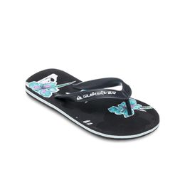 Quiksilver Zehentrenner 'Molokai Art 25' Jungen Gr&ouml;&szlig;e 28 schwarz / wei&szlig;