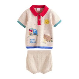 Next Set boy size 74 Cream / Camel / Sky blue / Cherry red