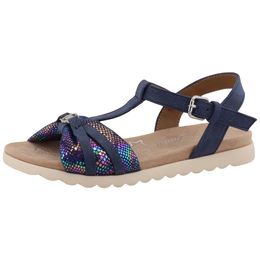 Tom Tailor Sandale M&auml;dchen Gr&ouml;&szlig;e 34 camel / navy / aqua / helllila