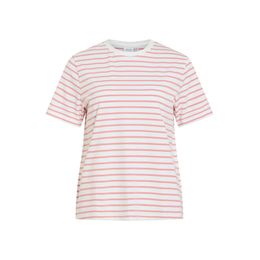 Vila T-Shirt 'VINORA' Damen Gr&ouml;&szlig;e XS pitaya / wei&szlig;