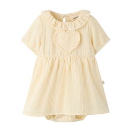 Lil'atelier Kleid Gr&ouml;&szlig;e 62 gelb / wei&szlig;